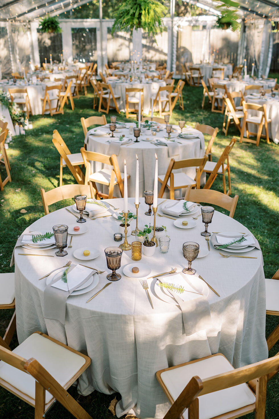 Backyard Cleartop Tent Wedding - juniper and lace events