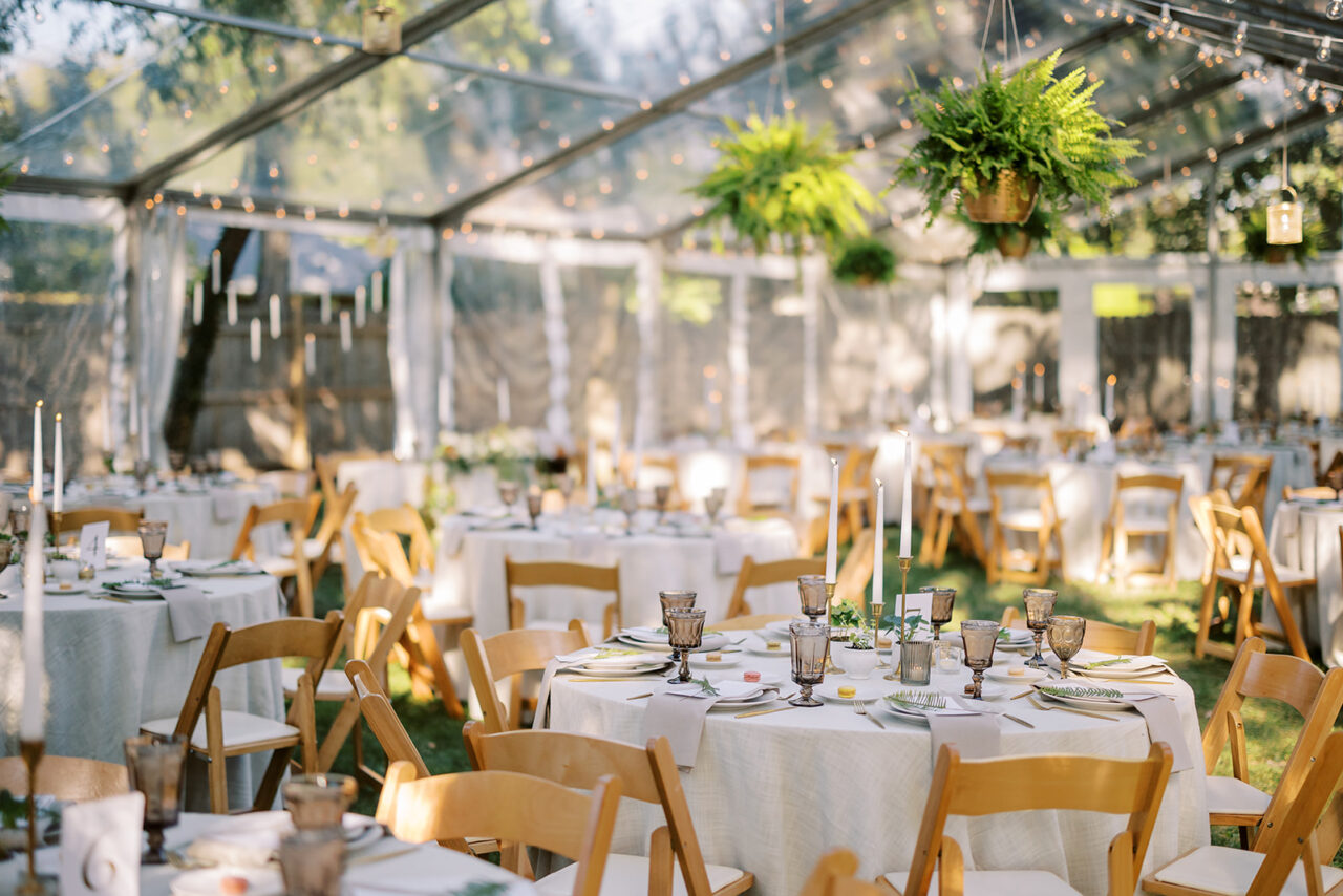 Backyard Cleartop Tent Wedding - juniper and lace events