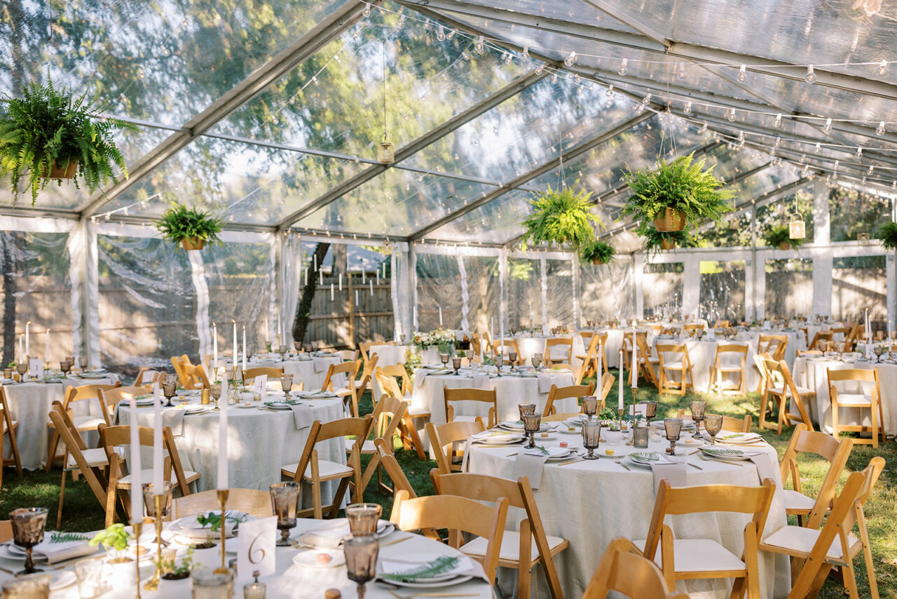 Backyard Cleartop Tent Wedding - juniper and lace events